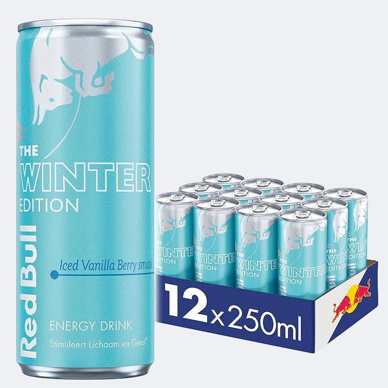 Red Bull Winter Ice Edition Iced Vanilla Berry tray (12 stuks) – FM Candy
